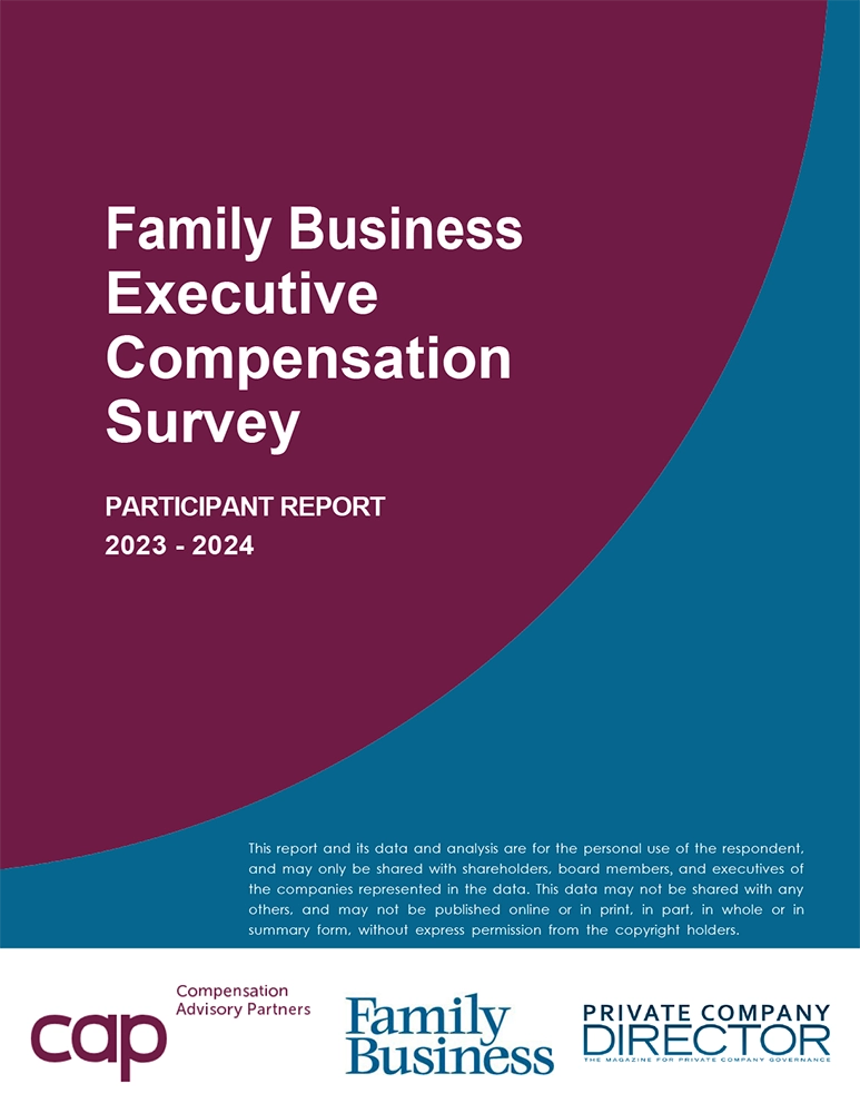 2023-2024 Family Business Executive Compensation Survey Results for Participants - Family ...